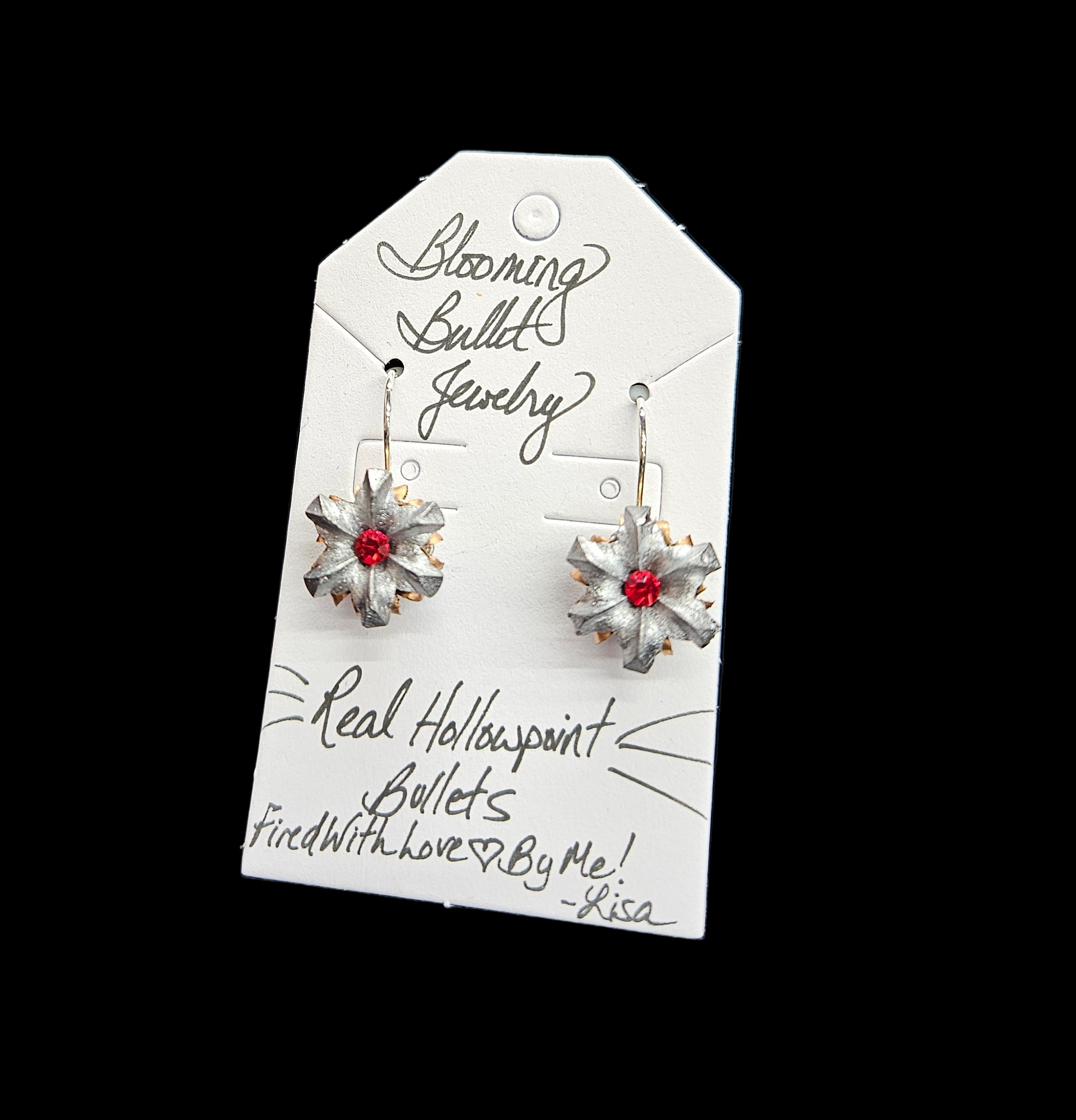 Blooming Bullet Earrings - Ruby Colored Crystal – American Pride Trading